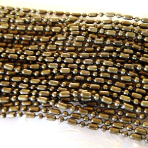 Brass Bamboo Style Ball Chain- 3 Ft/0,90m Approx.(1 Piece) - Etsy