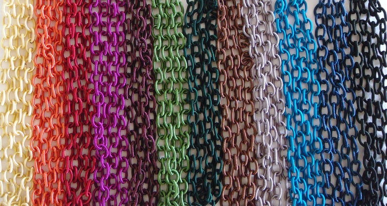 Ivory Beige Thread Cable Chain Lightweight Silk Covered | Etsy