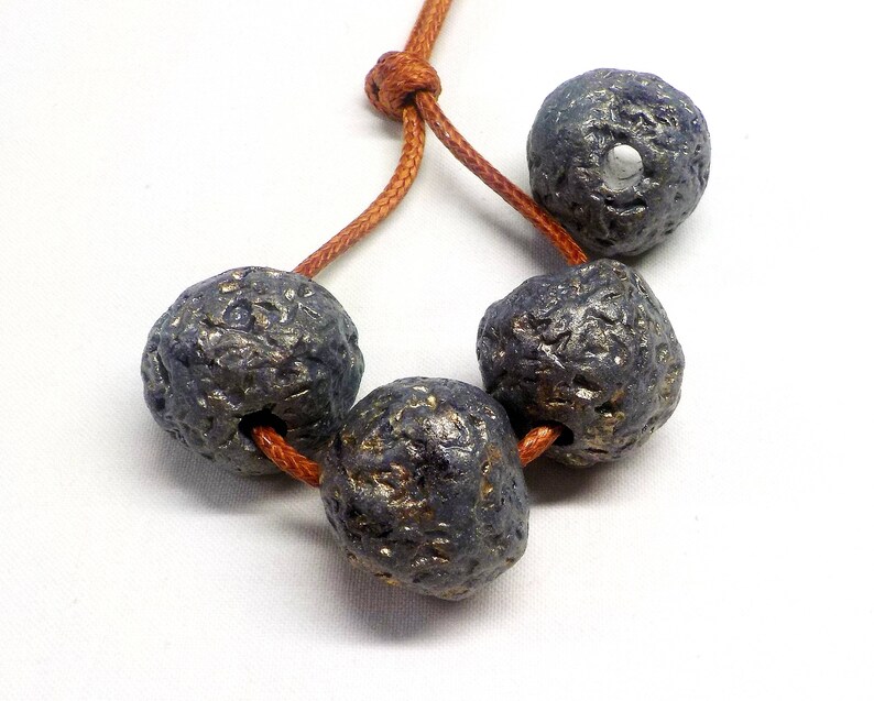 Irregular Round Ceramic Beads Matte Ceramic Slider Handmade - Etsy