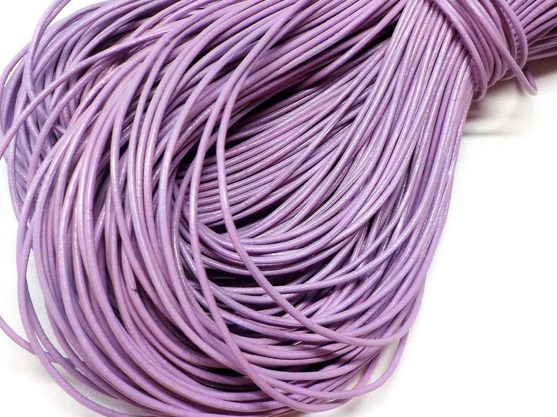 1mm Light Purple Leather Cord Genuine Leather Round Cord - Etsy