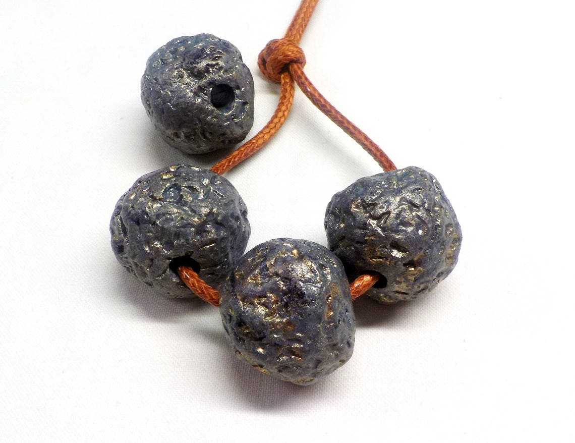 Irregular Round Ceramic Beads Matte Ceramic Slider Handmade - Etsy
