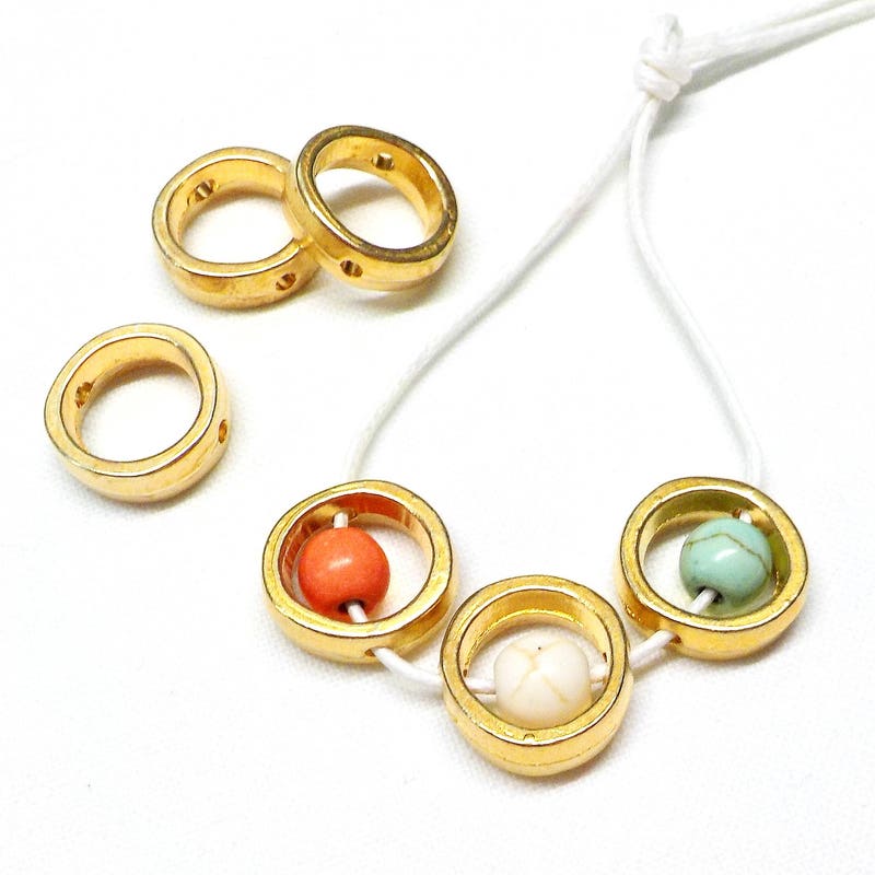 Two Hole Slider Beads - Etsy