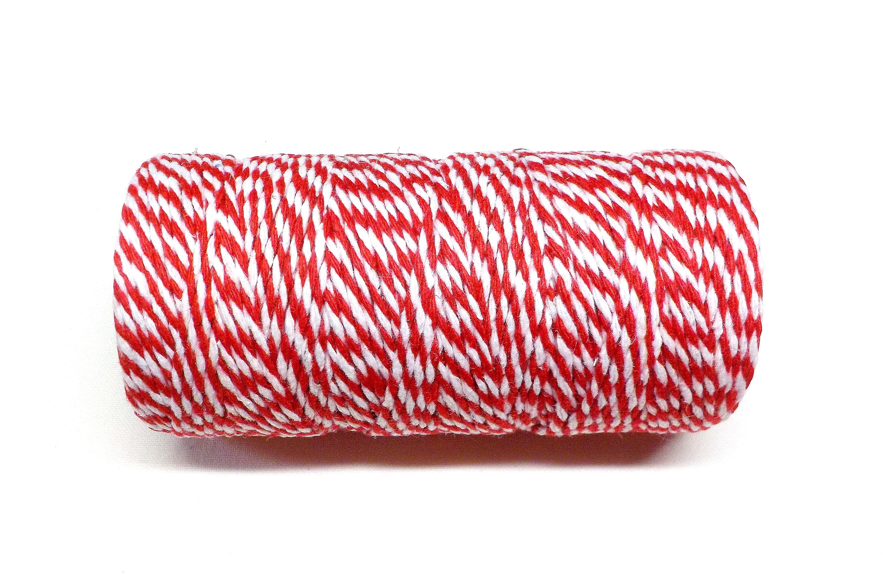 Red White Twisted Cotton Cord Twisted Cotton String Bakers - Etsy