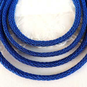 Oval Braided Trim Cord, Semisoft Cord, Blue Licorice Style Rope ...