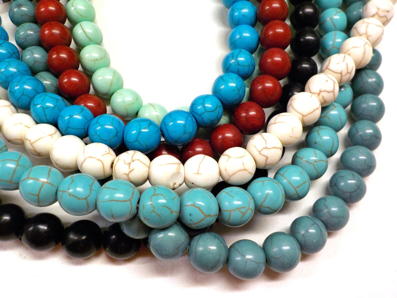 10mm Red Howlite Beads Round Red Howlite Balls Sphere - Etsy