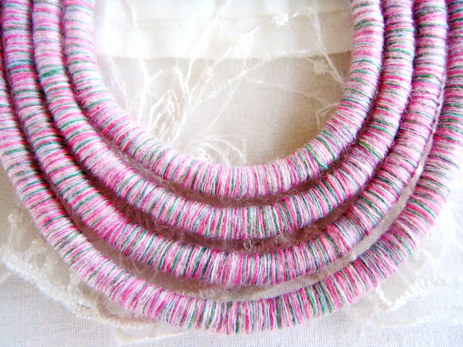 Lilac Wrapped Thread Rope Cord Covered Cording Fibre Wrap - Etsy