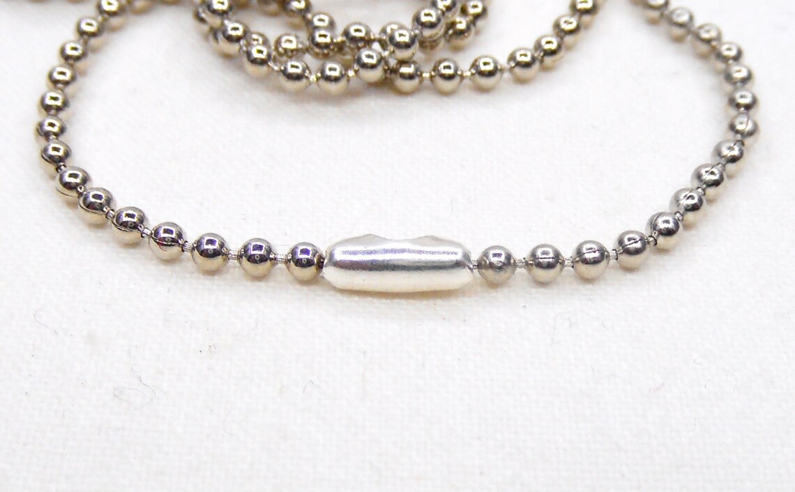 Silver Plated over Brass Ball Chain Connectors Ball Chain | Etsy
