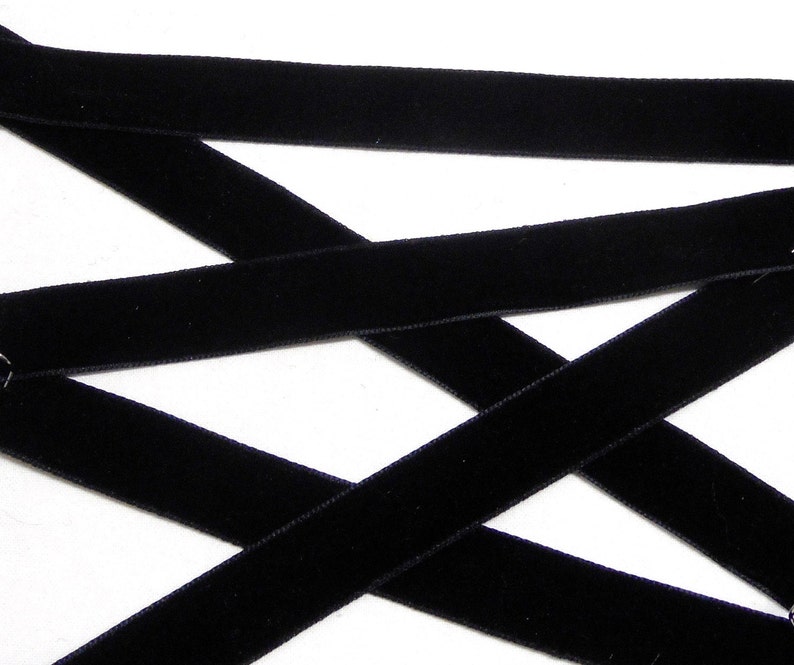 Black Velvet Lace Black Velvet Ribbon Velvet Trim Velvet - Etsy