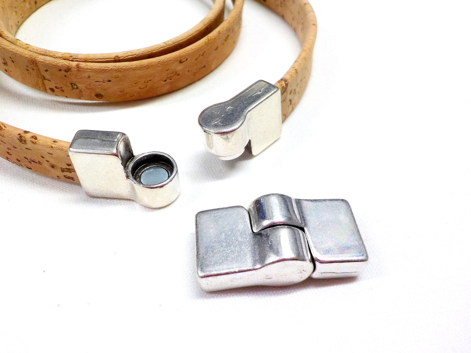 Silver Plated Magnetic Clasp Side Lock Magnetic Clasps up to | Etsy