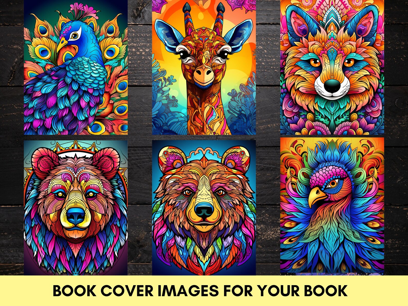 Animal Mandala Coloring Pages for Adults, Printable Coloring Book ...