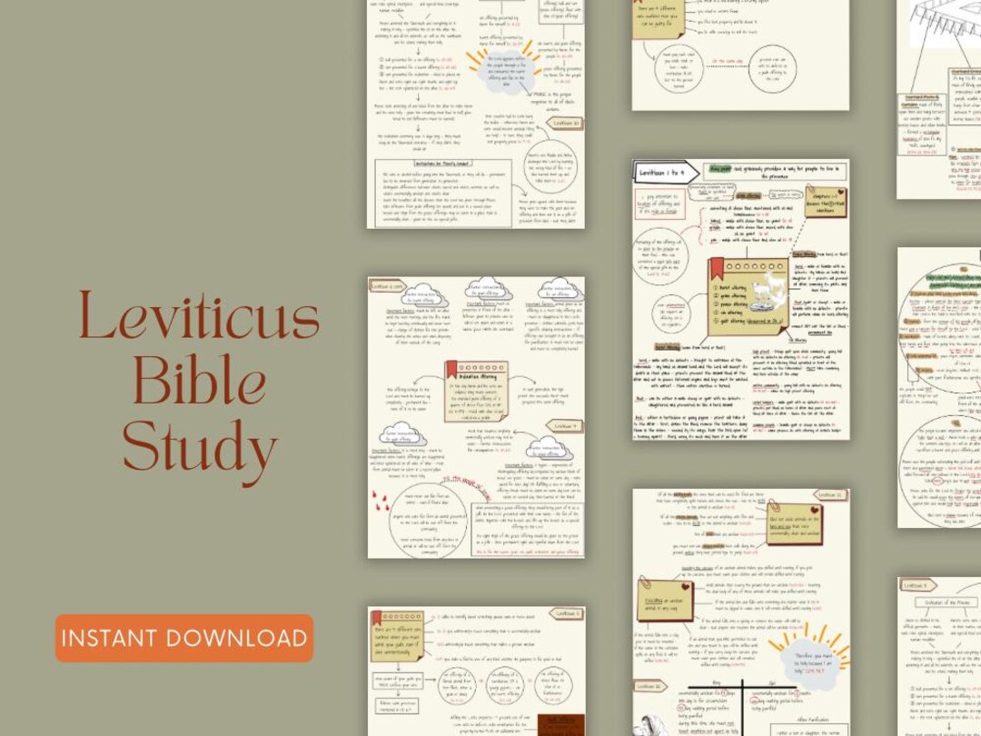 Leviticus Bible Book Summary Printable Book Bible Summary Guide Bible Book Review Bible Study ...