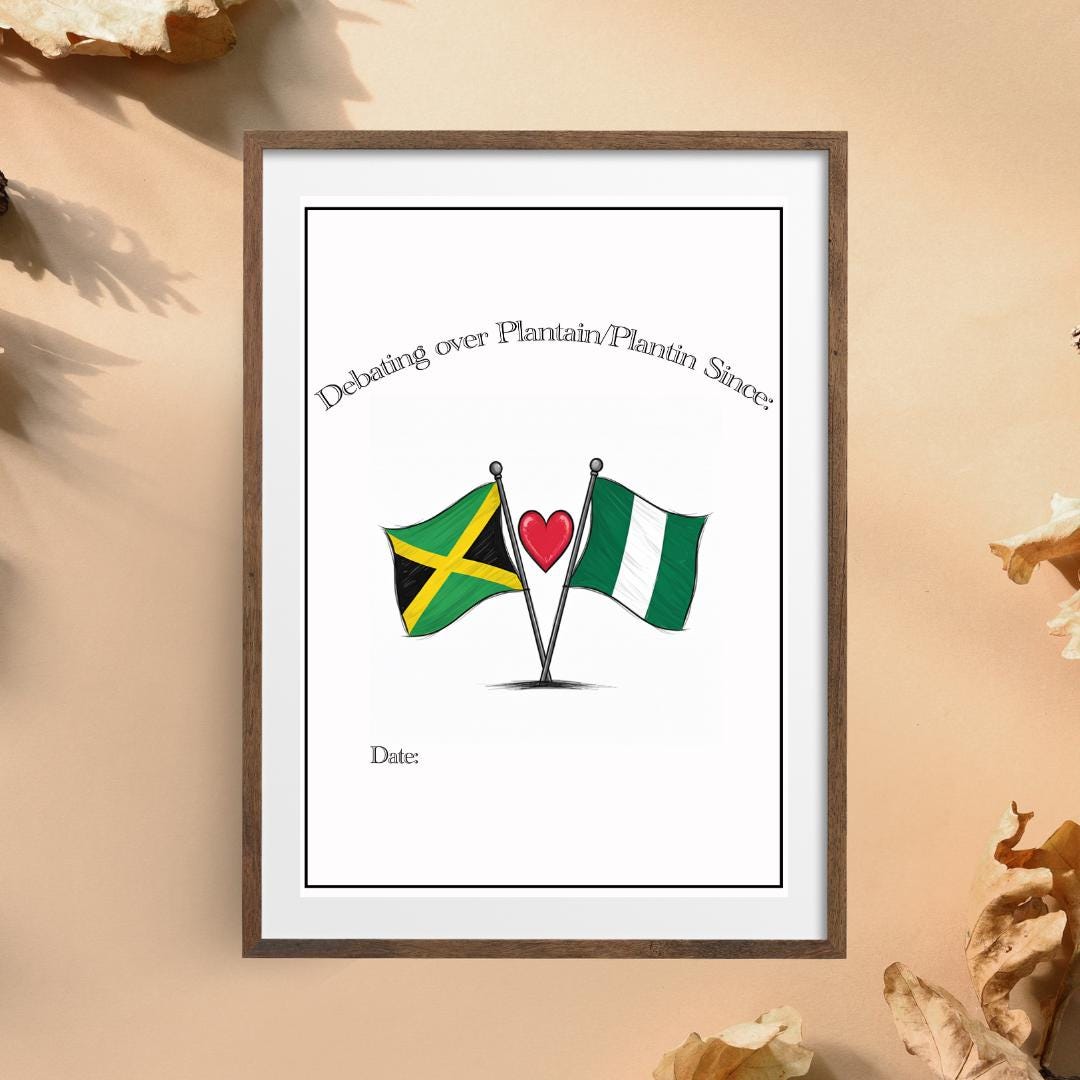 Personalised Anniversary Poster Intercultural Couples Valentines Poster ...