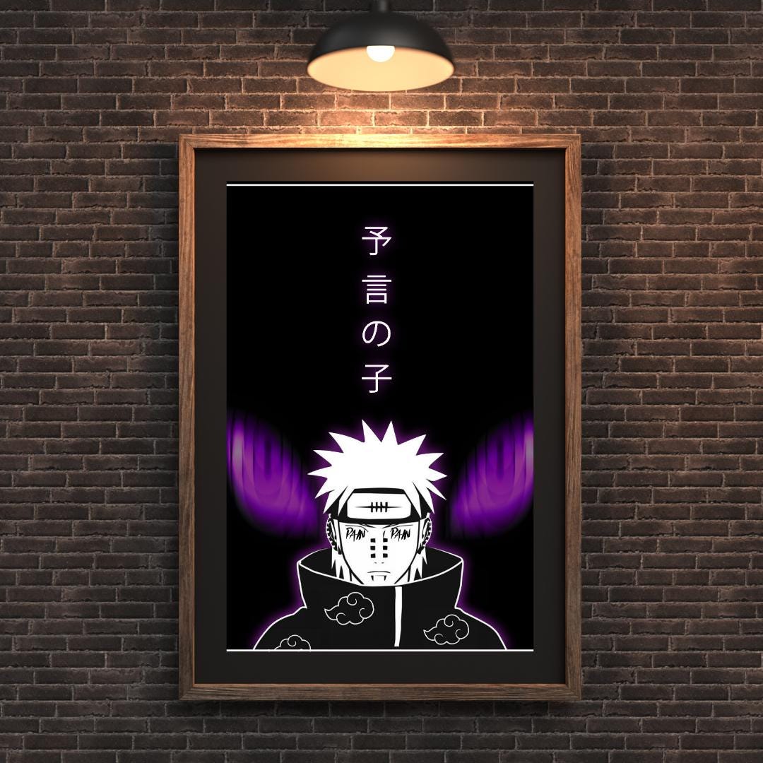 Nagato Anime Poster Simple Wall Art for Naruto Fans Poster of Nagato ...
