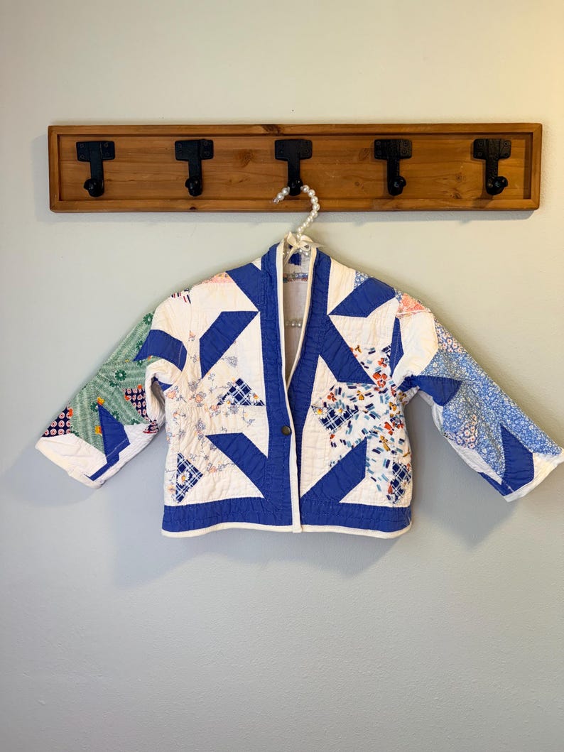 Handmade Repurposed Upcycled Vintage Quilt Fabric Pinwheel Patchwork ...