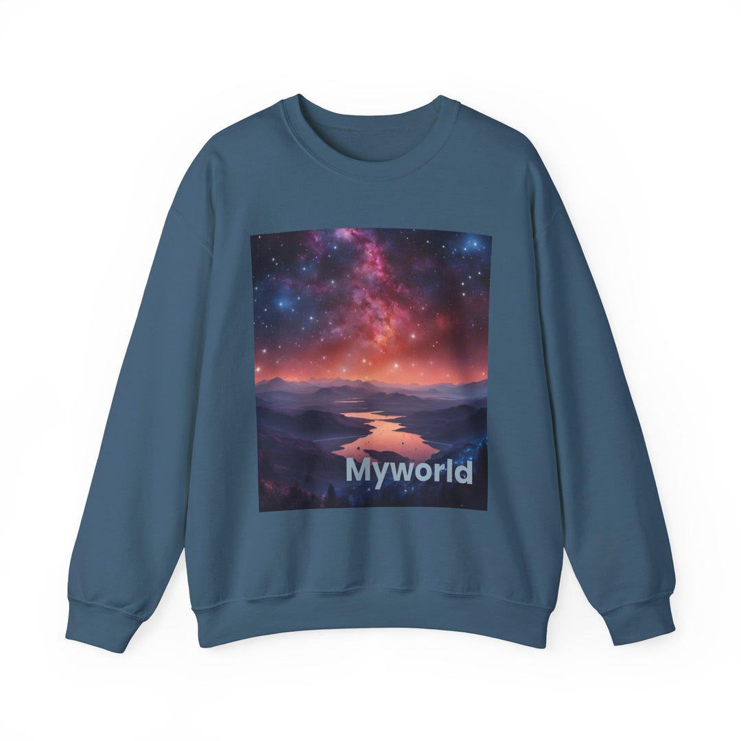 Starry Night Sky Sweatshirt, Galaxy Space Crewneck Jumper, Celestial ...