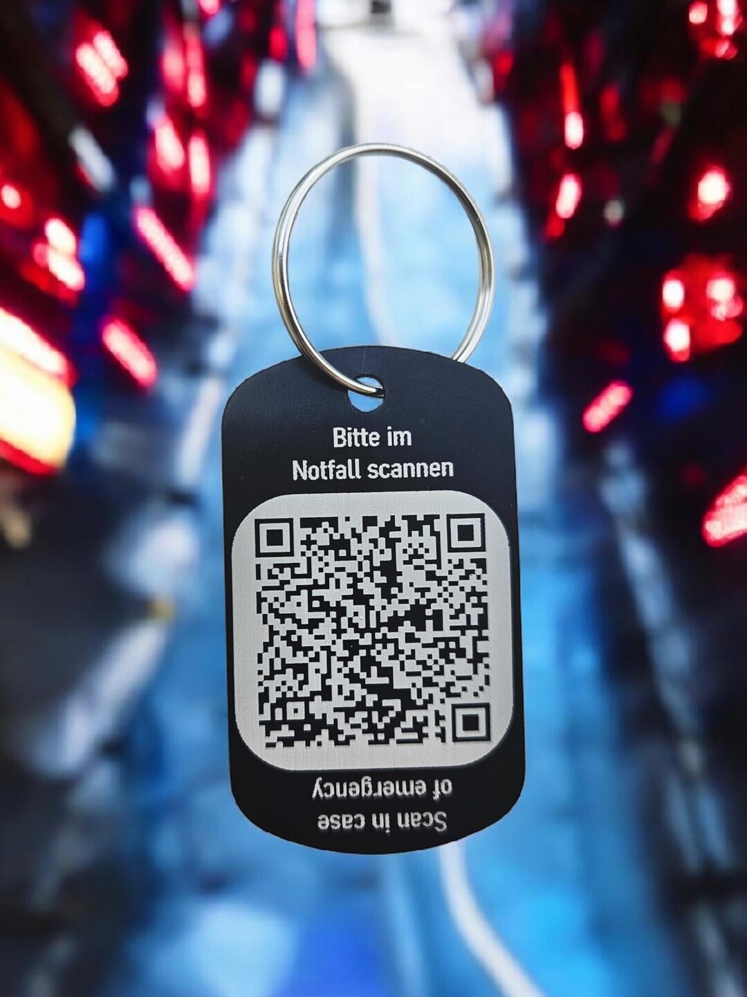 EMERGENCY CONTACT QR Code Seniors Children First Aid Keychain - Etsy