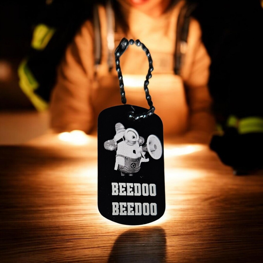 Minions Fire Brigade BEEDO Keyring - Perfect as a Gift - Etsy