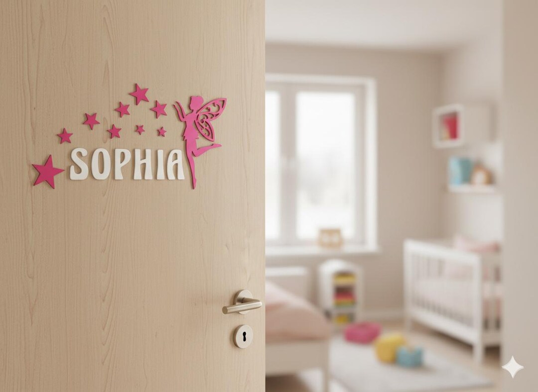 Door Sign Name Plate Children's Room Door Decoration Kids Name ...