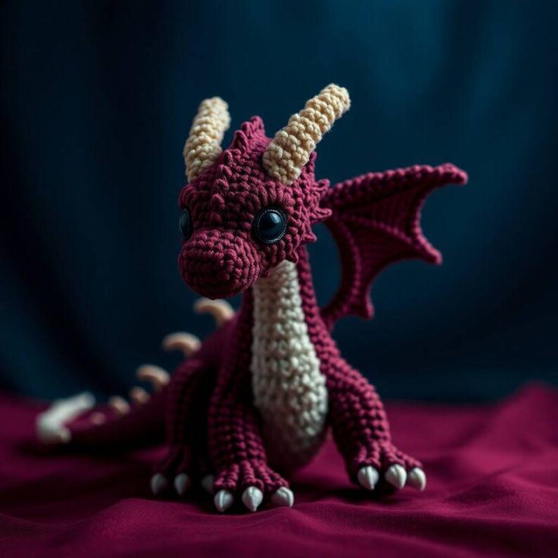 Dragon Crochet Pattern PDF - Amigurumi Dragon Tutorial - Fantasy Animal ...