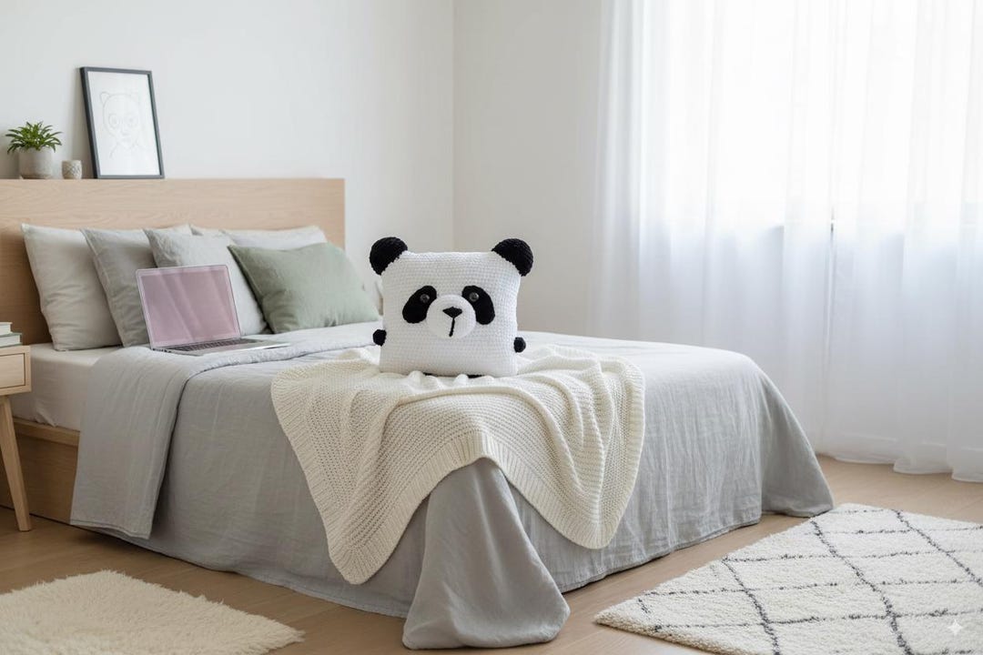 Crochet Panda Pillow Pattern: Amigurumi Plushie (instant PDF Download ...