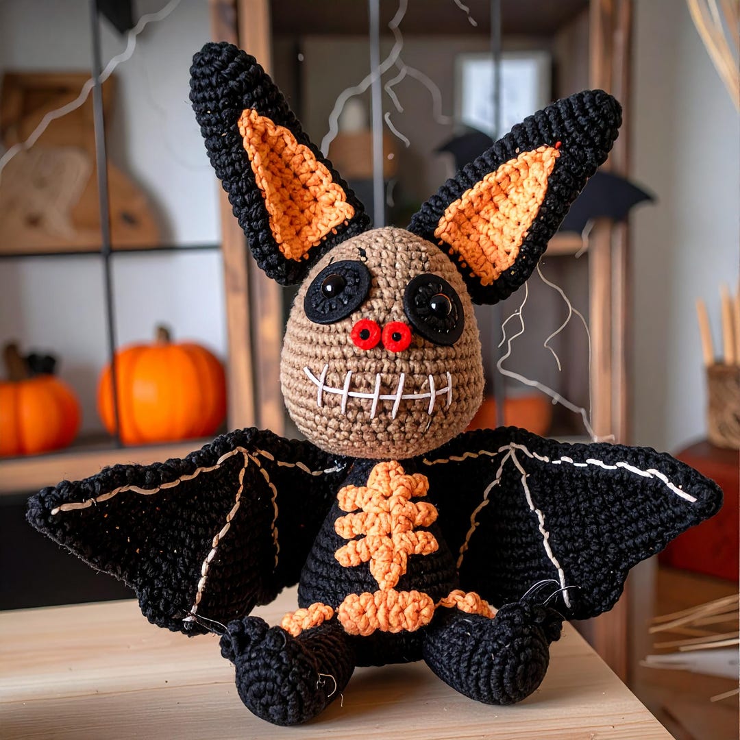 Skeleton Bat Crochet Pattern: Spooky Amigurumi - Instant Download - Etsy