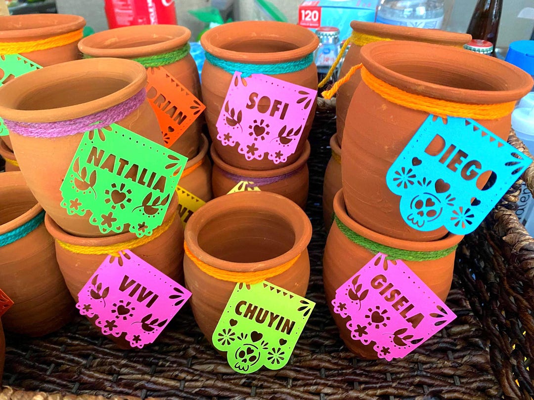 Mini Papel Picado Labels – 10 Decorative Name Tags - Etsy