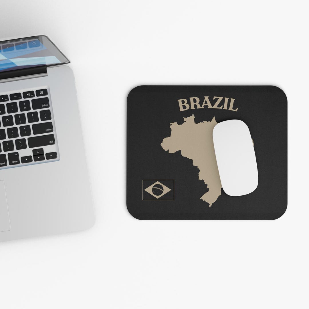 Brazil Map Mouse Pad, Stylish Desk Accessory, Gift for Travelers, Home ...