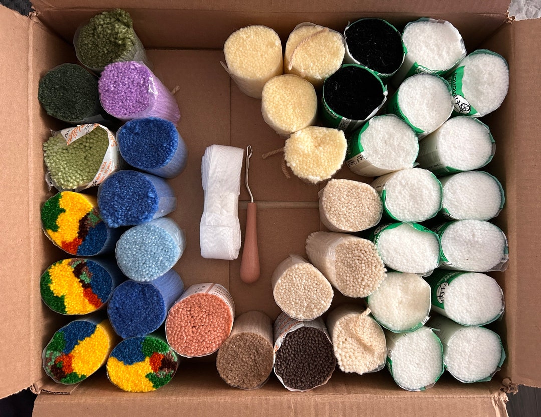 Latch Hooking Rug Making Pre-cut Yarn Acrylic 40 Pieces - Etsy