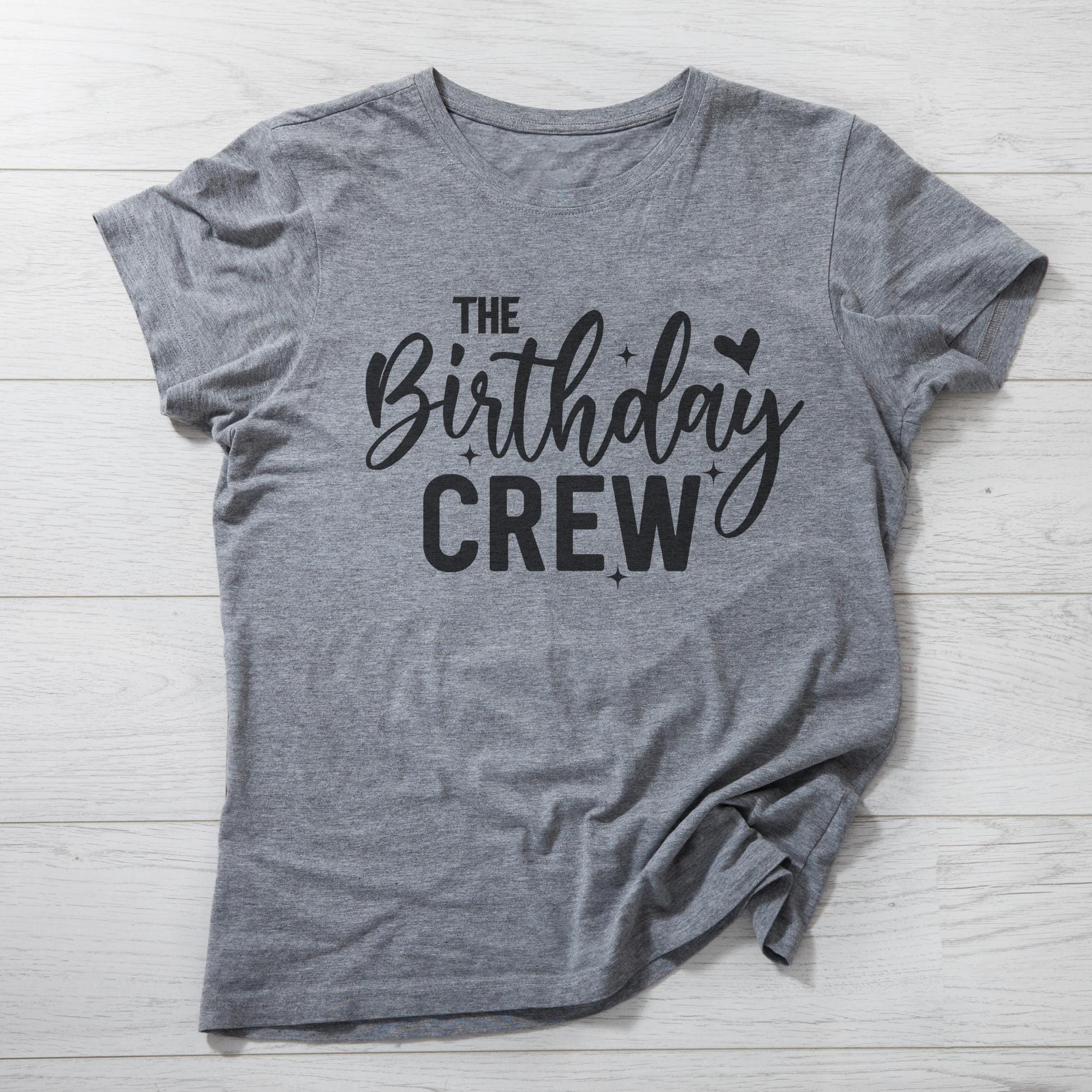 Birthday Crew SVG PNG Bundle, Birthday Shirt Designs (digital Download ...