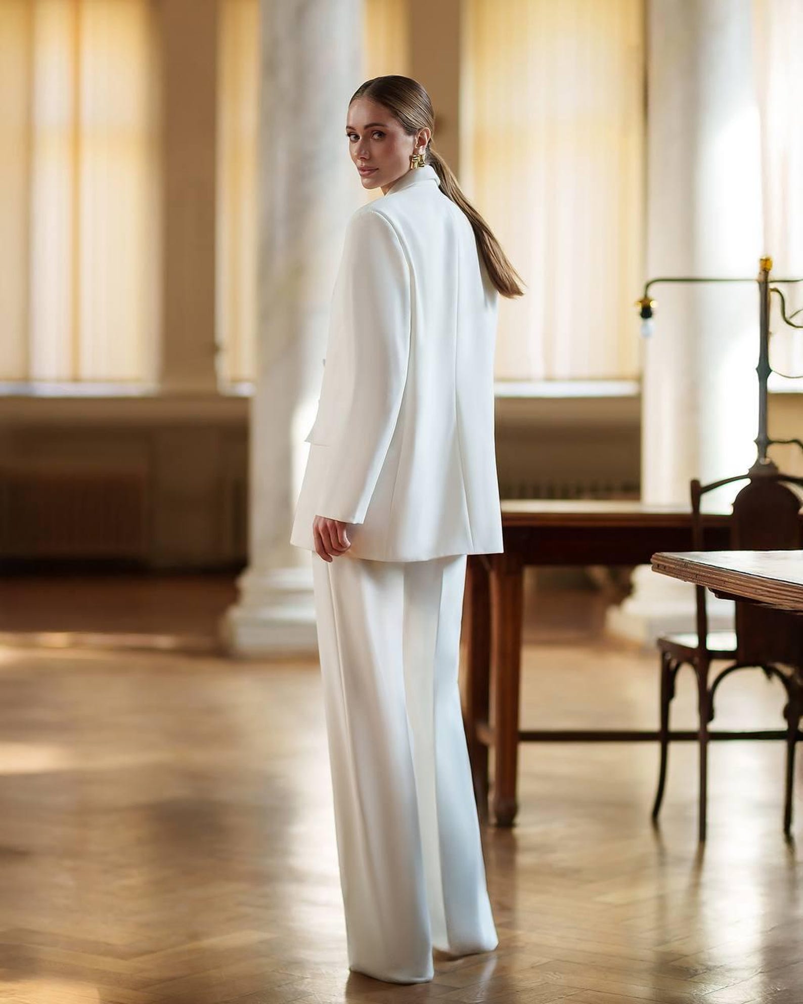 Women’s Suit Set | Elegant 3-piece Pantsuit | Women Prom Suit | Formal ...