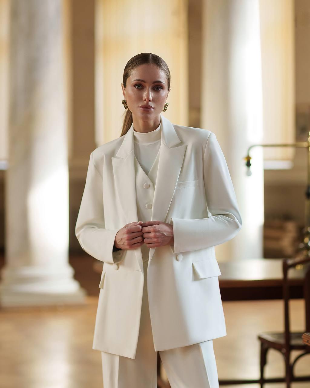 Women’s Suit Set | Elegant 3-piece Pantsuit | Women Prom Suit | Formal ...