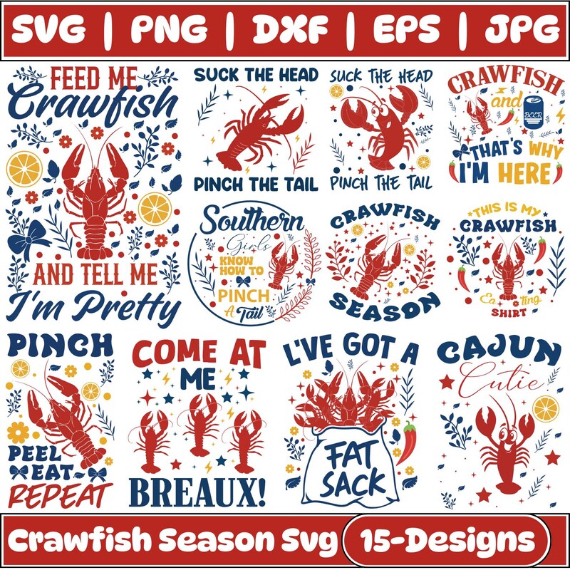 Crawfish Dxf - Etsy