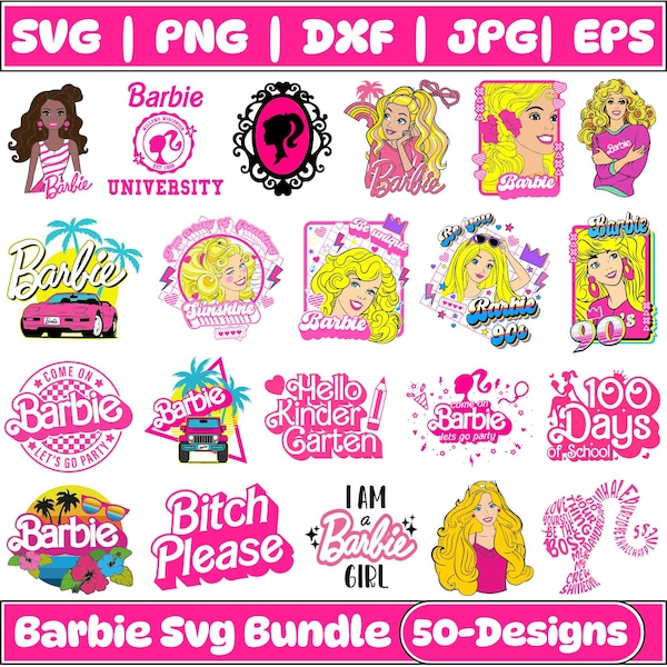 Barbie Svg - Etsy