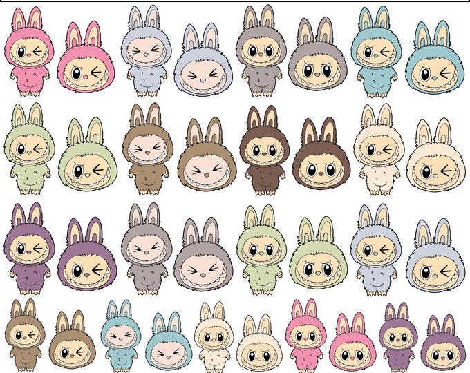 Authentic Custom Have a Seat Labubu in Wacky Mart Ramen Noodle Outfit ...