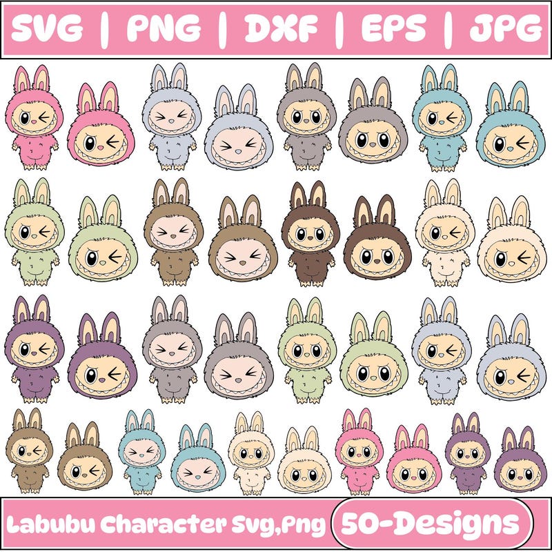 Labubu Card Printable - Etsy UK