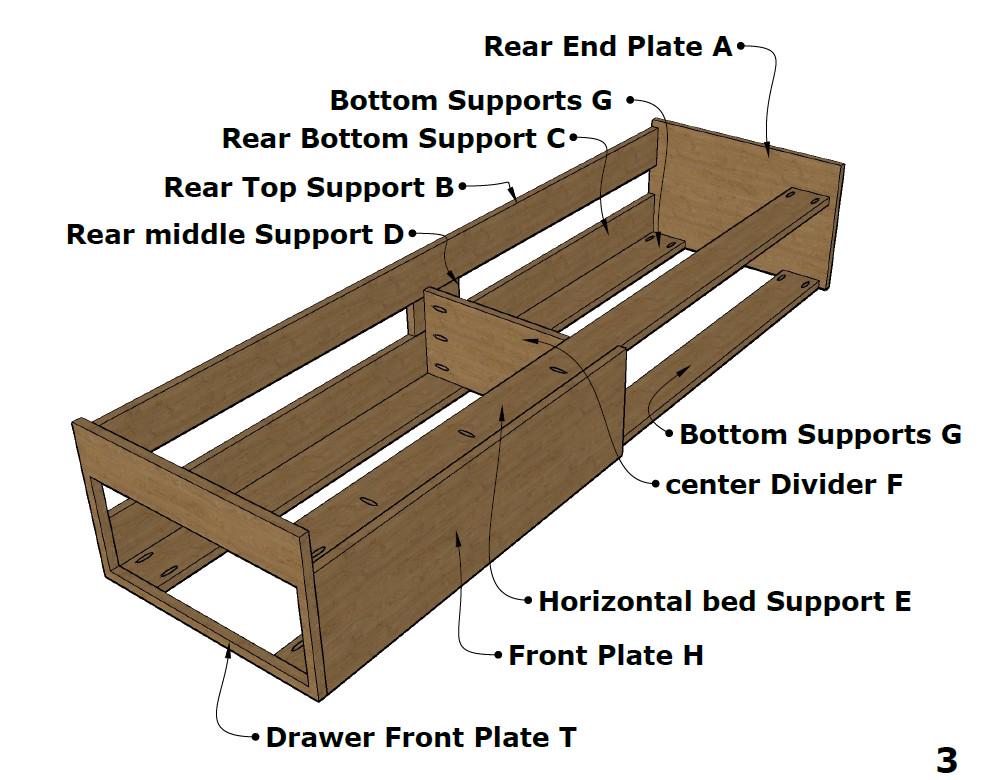 Camper Van Convertible Bed Bench Plans - 21"wx72"lx13"h - Etsy