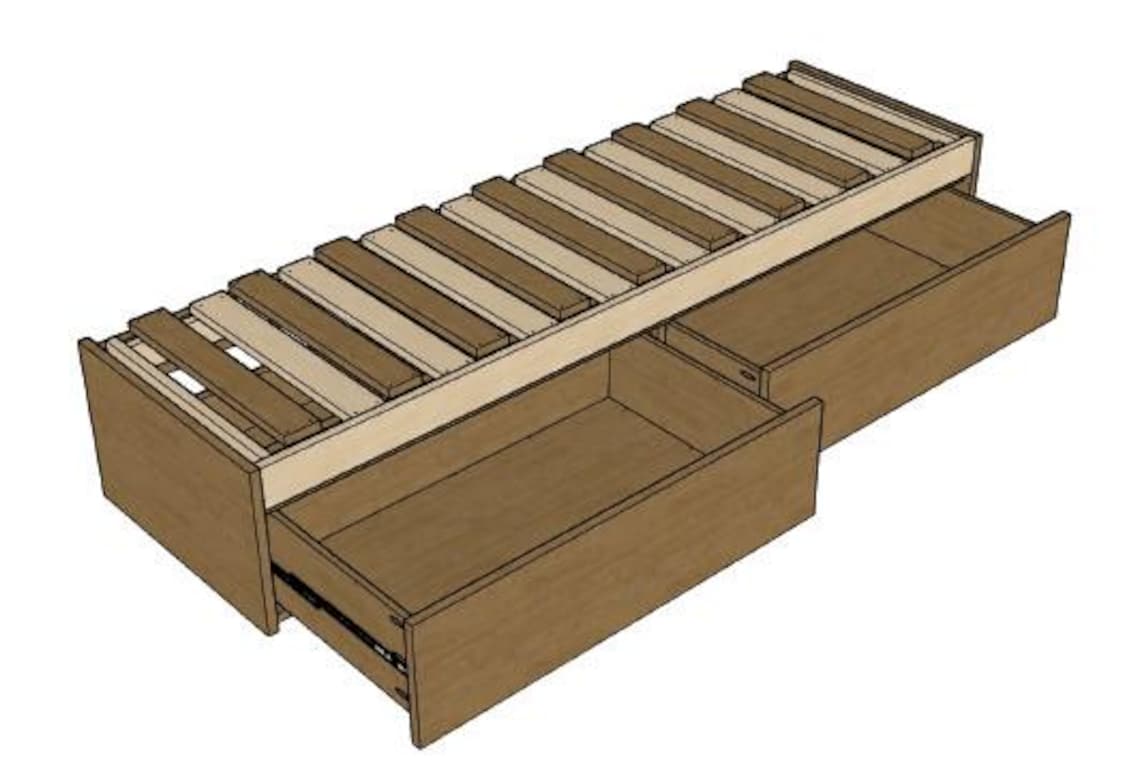 Camper Van Convertible Bed Bench Plans 21"wx72"lx13"h - Etsy