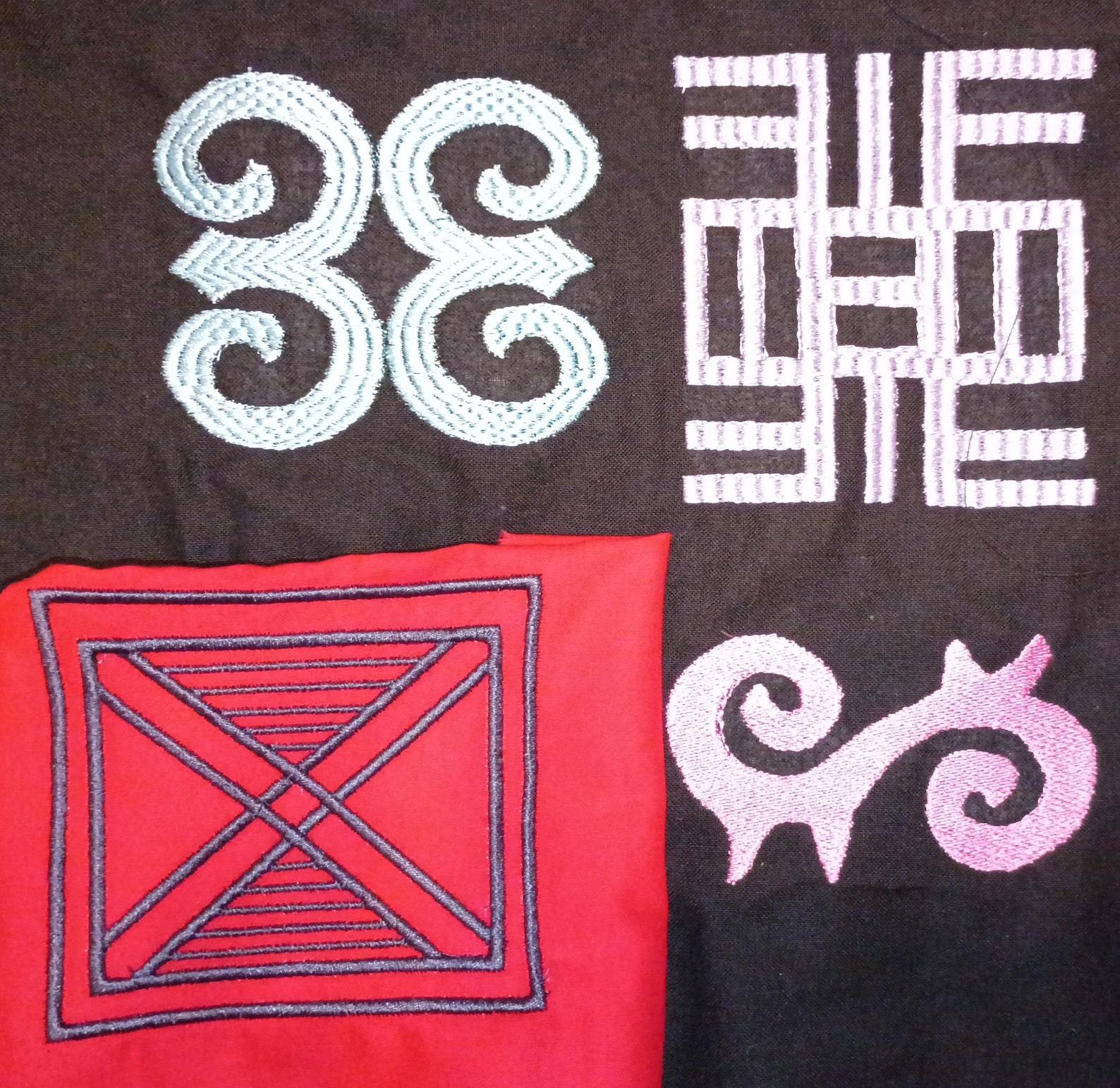 16 Adinkra Symbol Embroidery Designs: African Heritage PES Files (4x4 ...