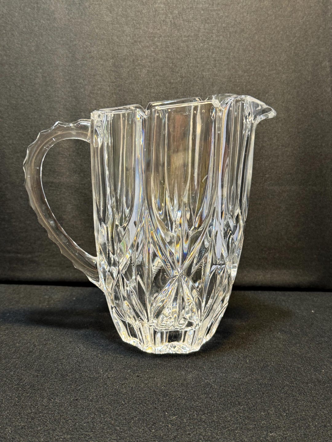 Vintage Gorham Cut Crystal Queen Anne Pitcher - Etsy