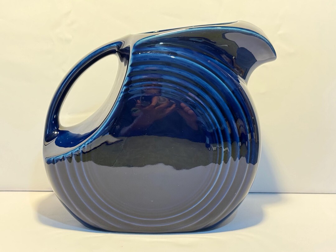 Cobalt Blue Large Disk Fiestaware Pitcher - Etsy