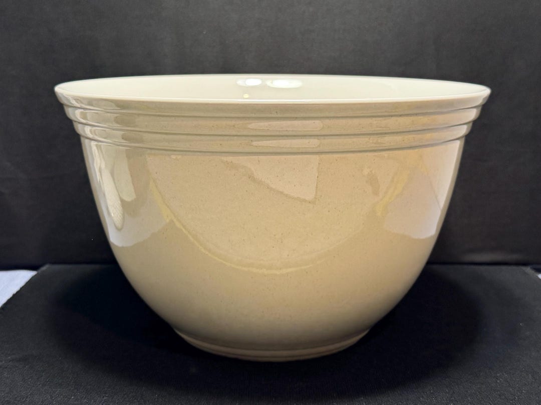 Cream Color Pfaltzgraff Stoneware High Gloss Glaze Large Mixing Bowl - Etsy