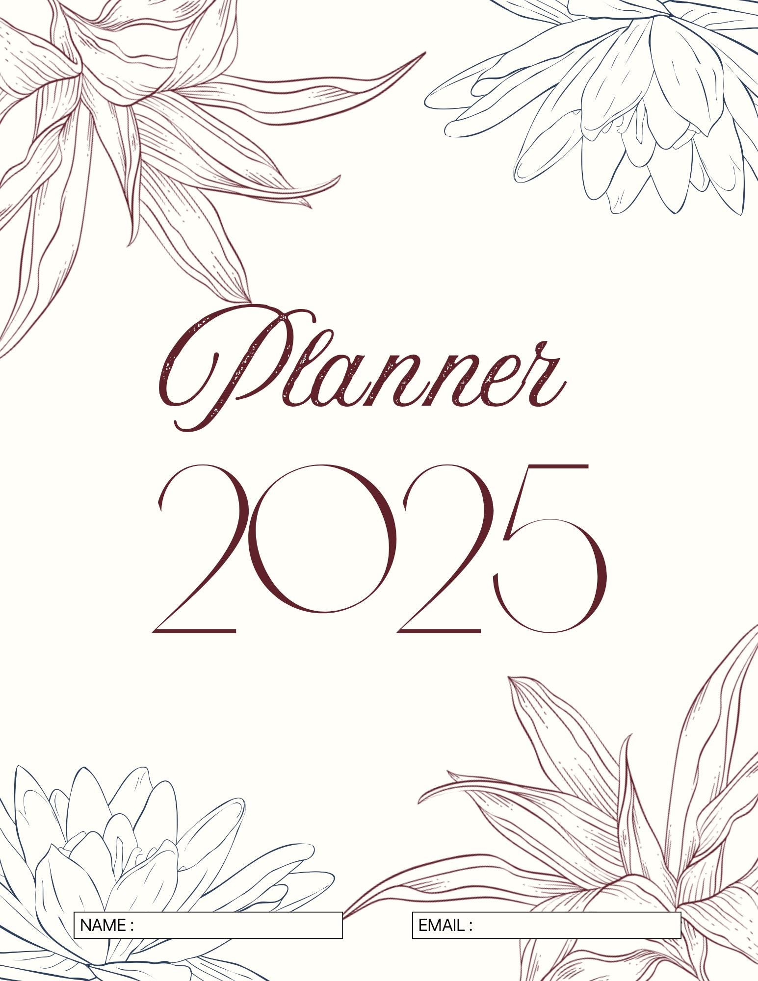 2025 Planner Downloadable - Etsy