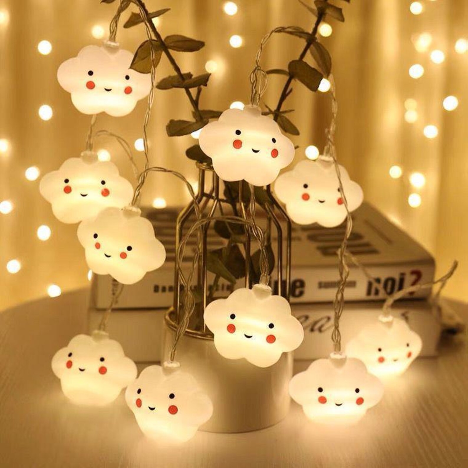 Fairy String Lights Cloud LED Copper Wire Lights Decorative Lighting ...