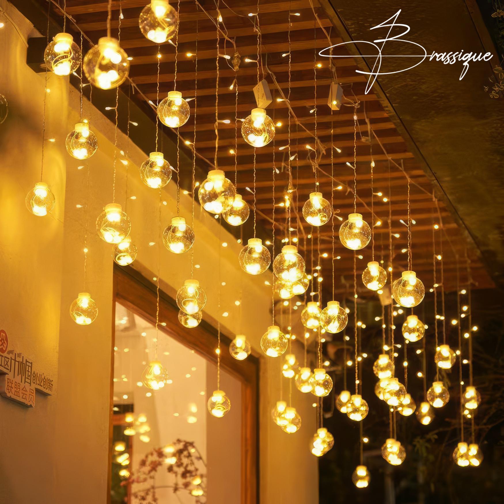 Fairy Lights Curtain, Waterproof String Lights Plug In, Decorative ...