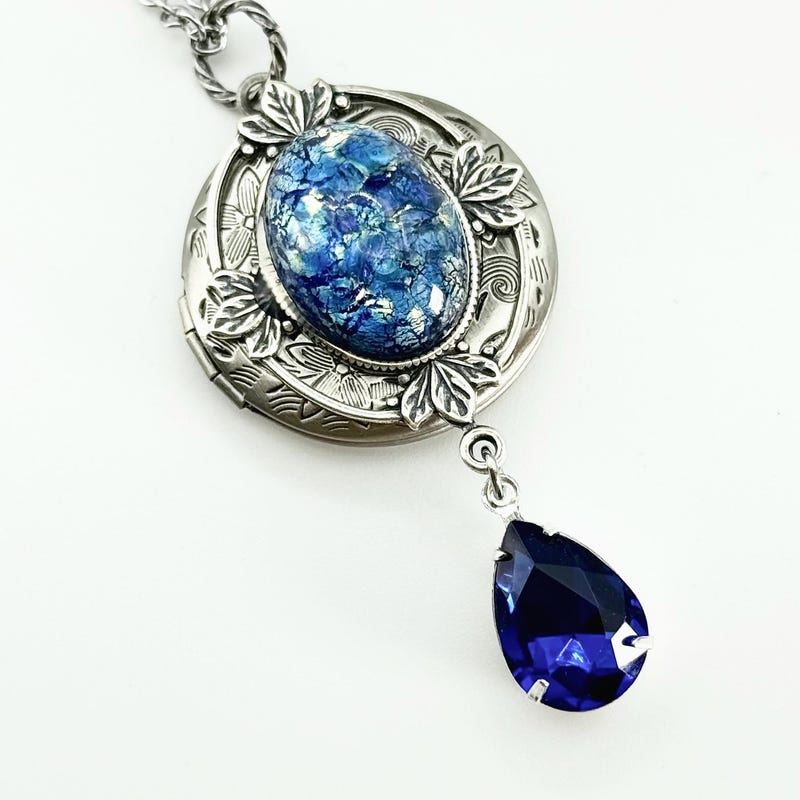 September Silver Locket - Etsy