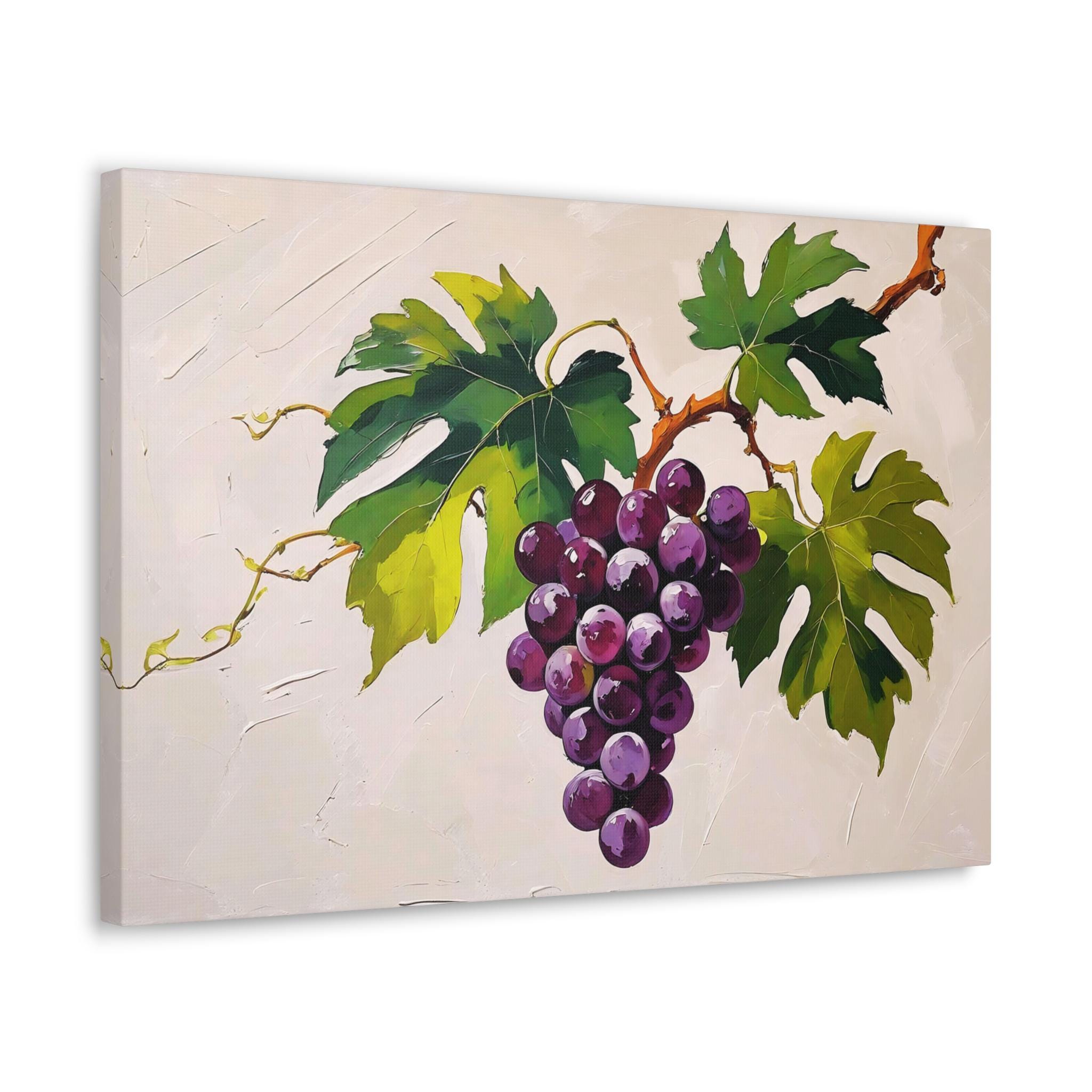 Grapevine Canvas Wall Art: Vineyard Theme, Wine Lover Gift - Etsy