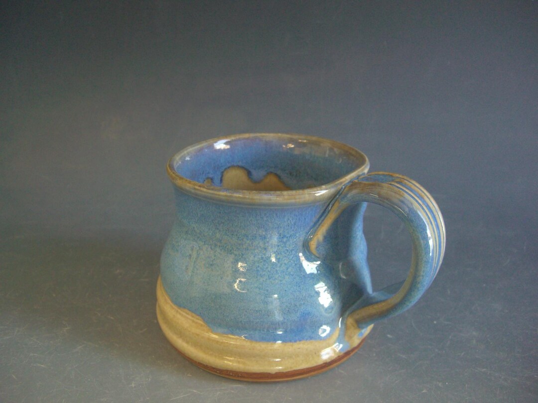 Mug Hand Thrown Handmade Stoneware Pottery Travelers Mug (TM-10) - Etsy