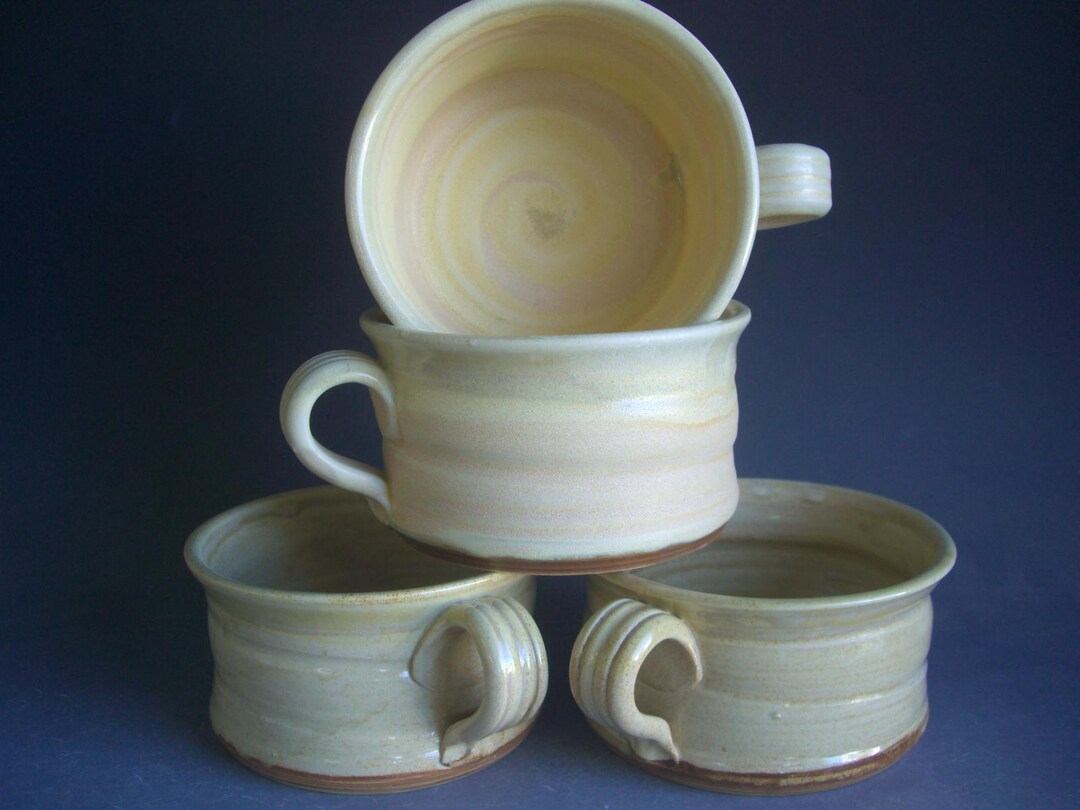 Hand Thrown Handmade Stoneware Pottery Chili/soup Bowls Set of 4 (CSB-4 ...
