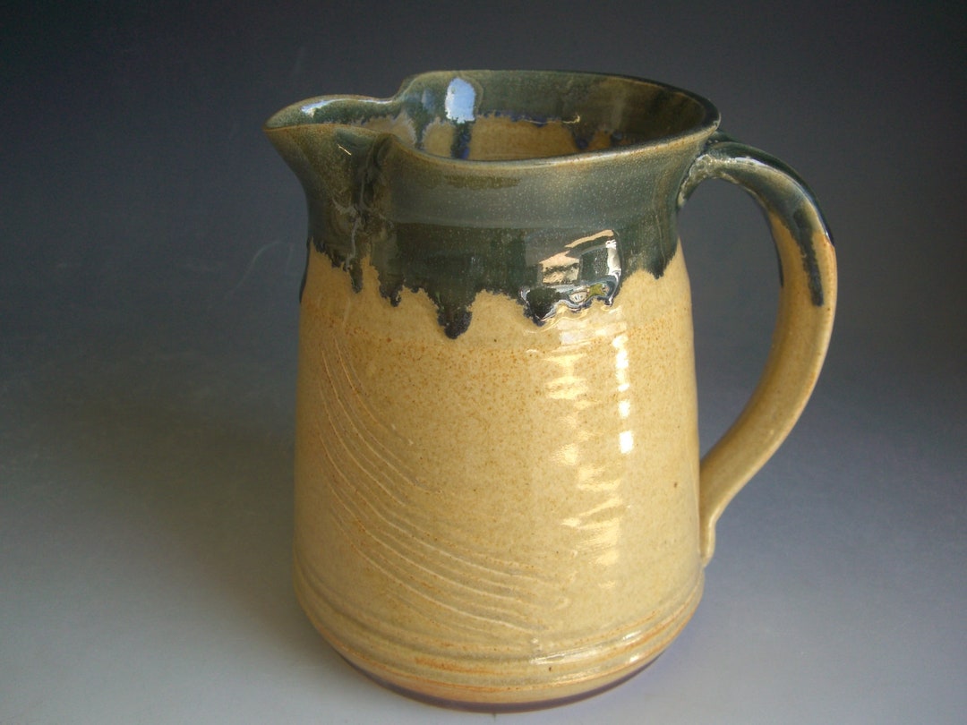 Pitcher Hand Thrown Handmade Stoneware Pottery (P-2) - Etsy