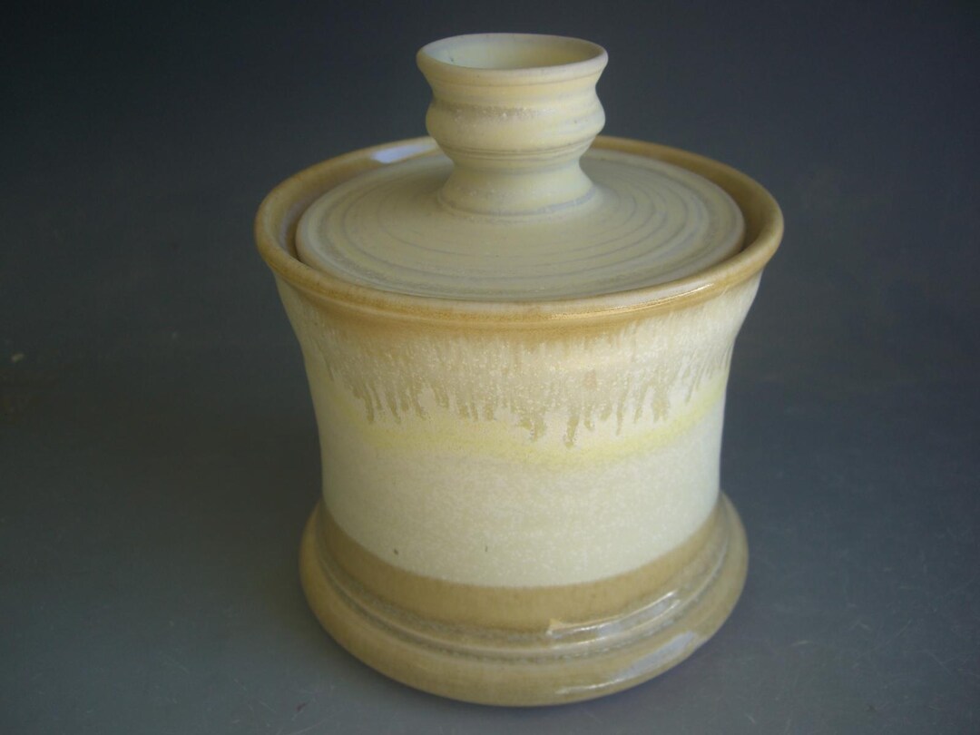 Hand Thrown Stoneware Pottery Lidded Tea Jar (TJ-2) - Etsy